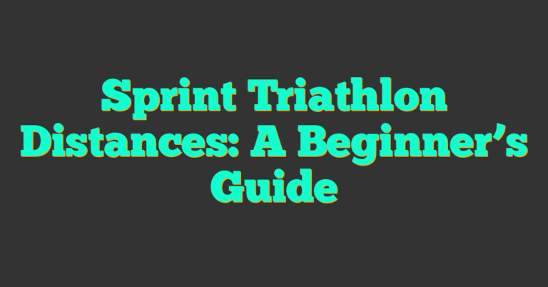 Sprint Triathlon Distances: A Beginner's Guide (2026)